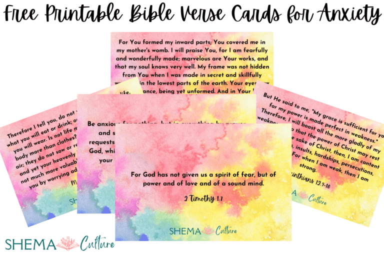 Bible Verses About Worry and Stress for Moms: FREE Printable