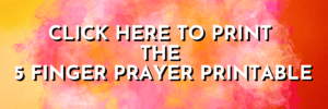 5 Finger Prayer: Five Finger Prayer Printable FREE Activity