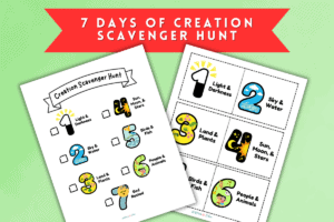 7 Days of Creation Printable FREE Scavenger Hunt Game