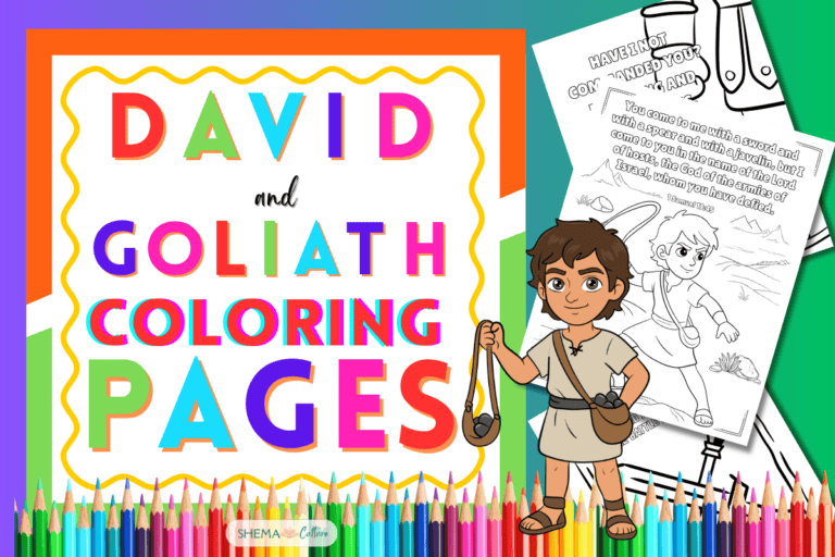David and Goliath Coloring Page: FREE Printable Color Sheet - Bible ...